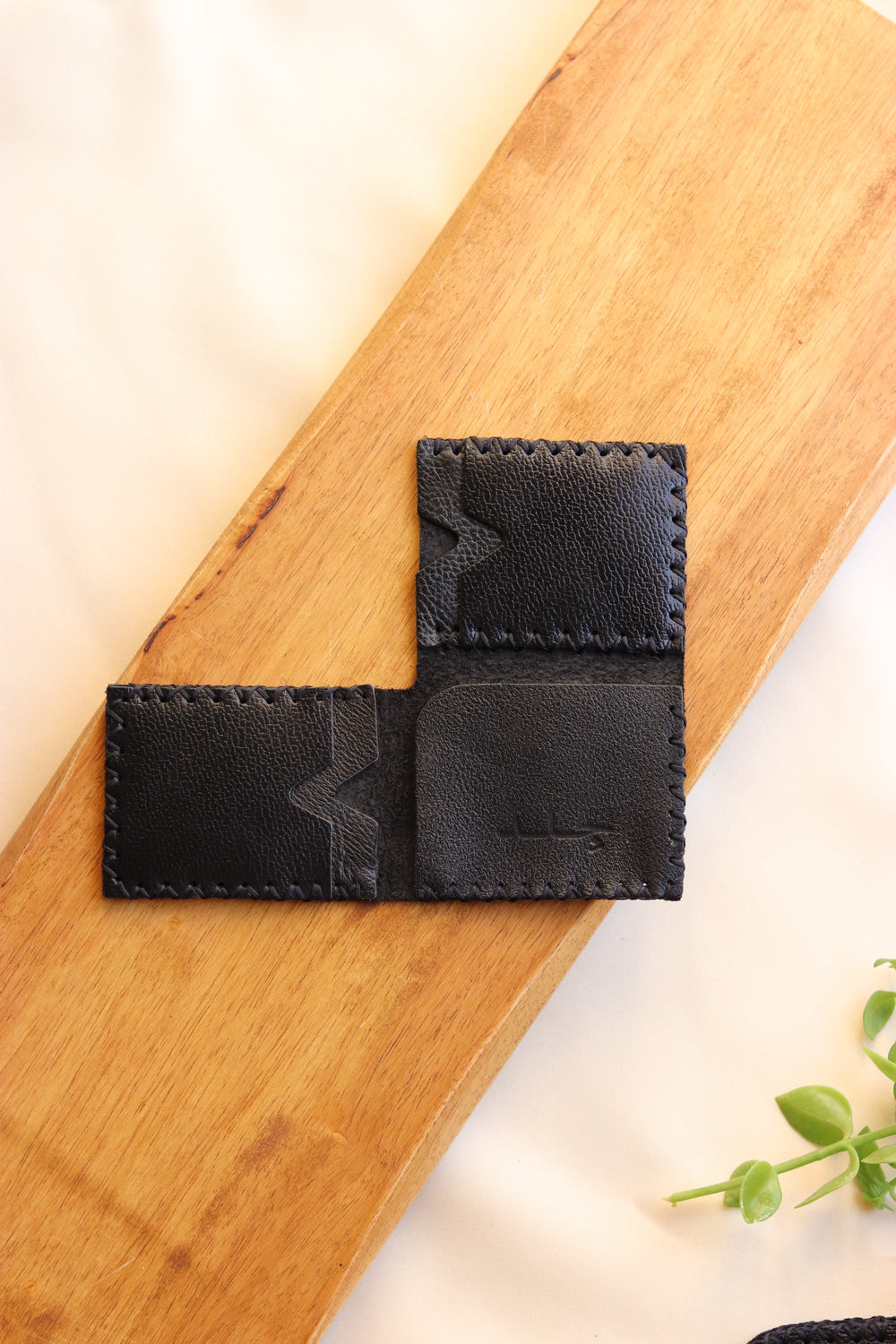 Palestine map frame foldable leather wallet